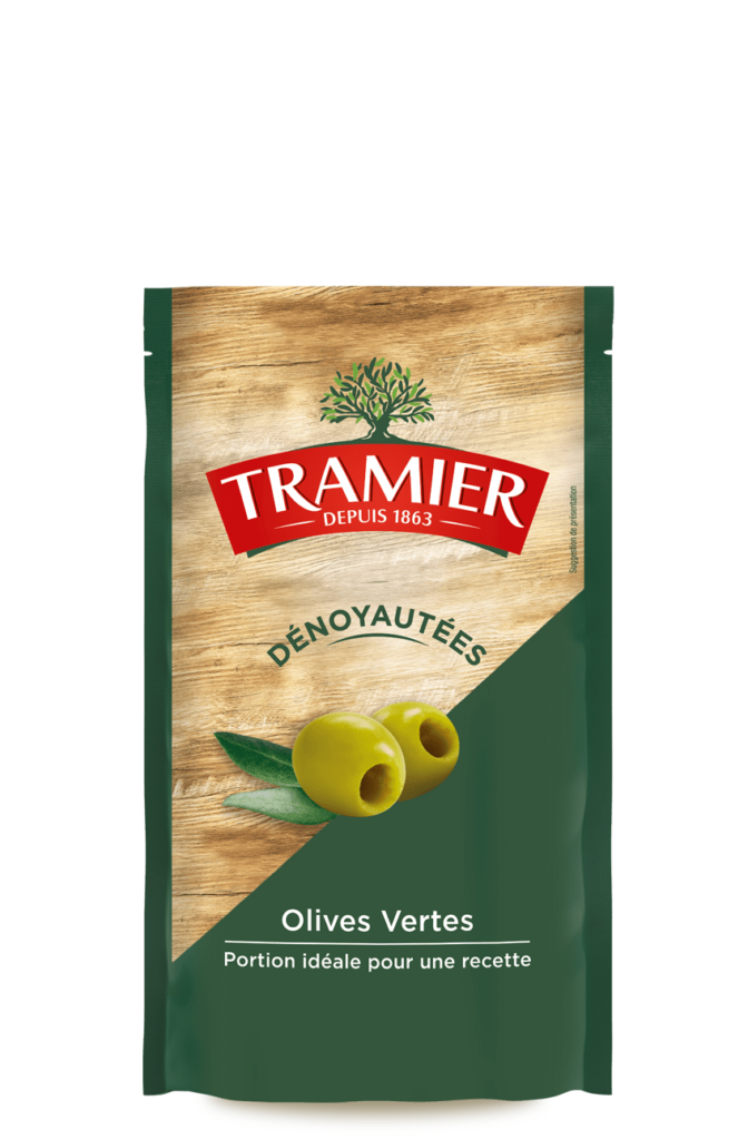 Olives Vertes Dénoyautées 260g | Tramier